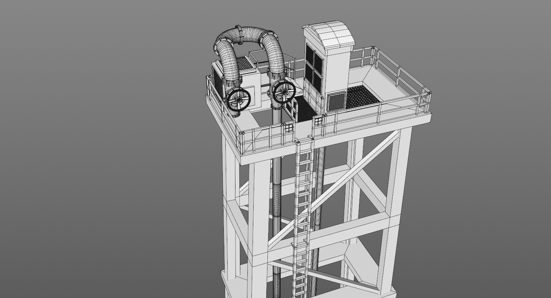 Industrial rig 3D model - TurboSquid 1300985