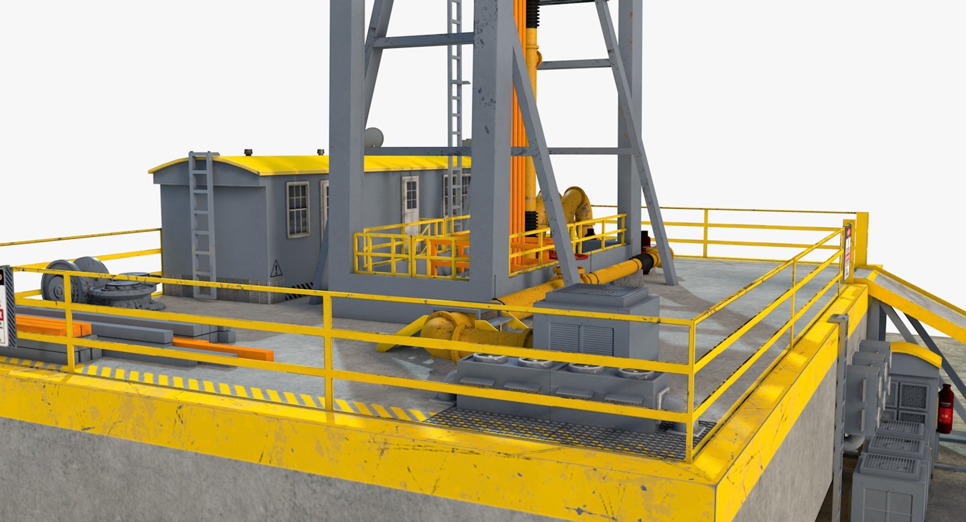 Industrial rig 3D model - TurboSquid 1300985