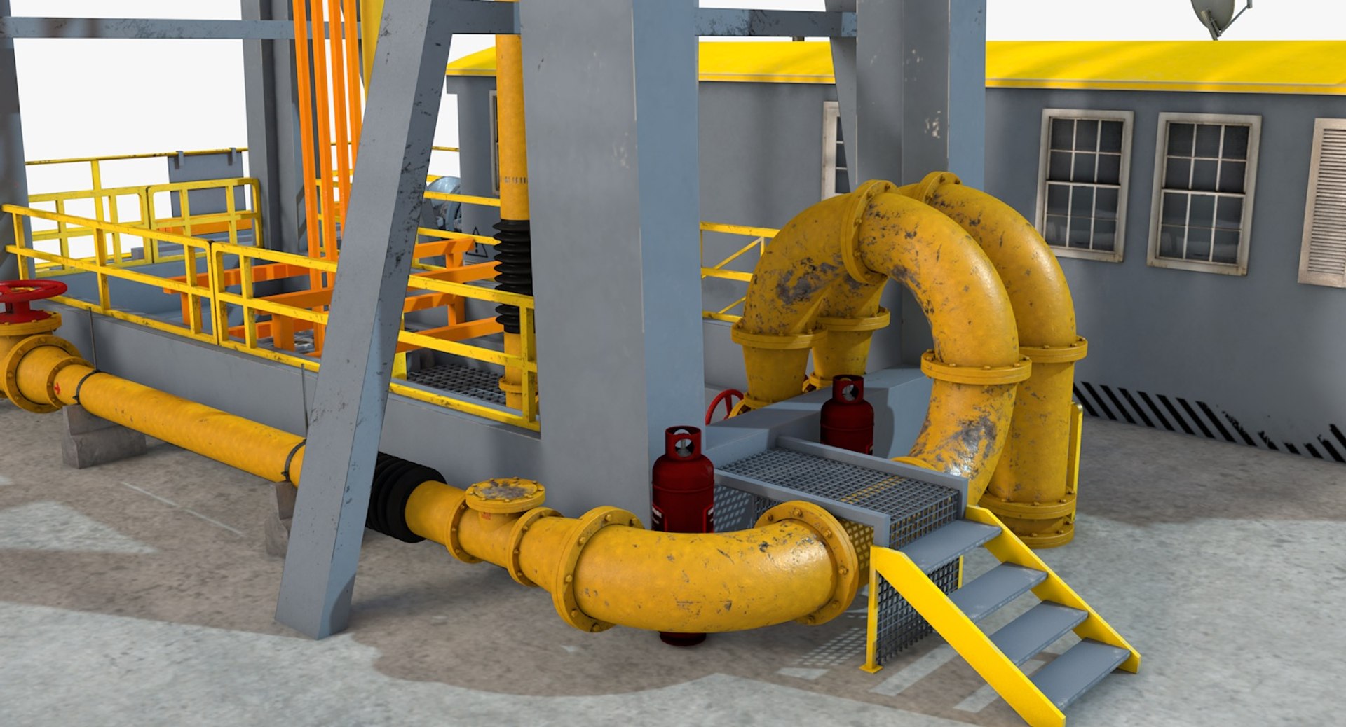 Industrial rig 3D model - TurboSquid 1300985