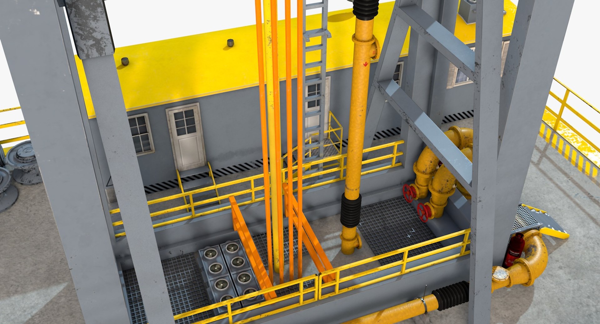 Industrial rig 3D model - TurboSquid 1300985