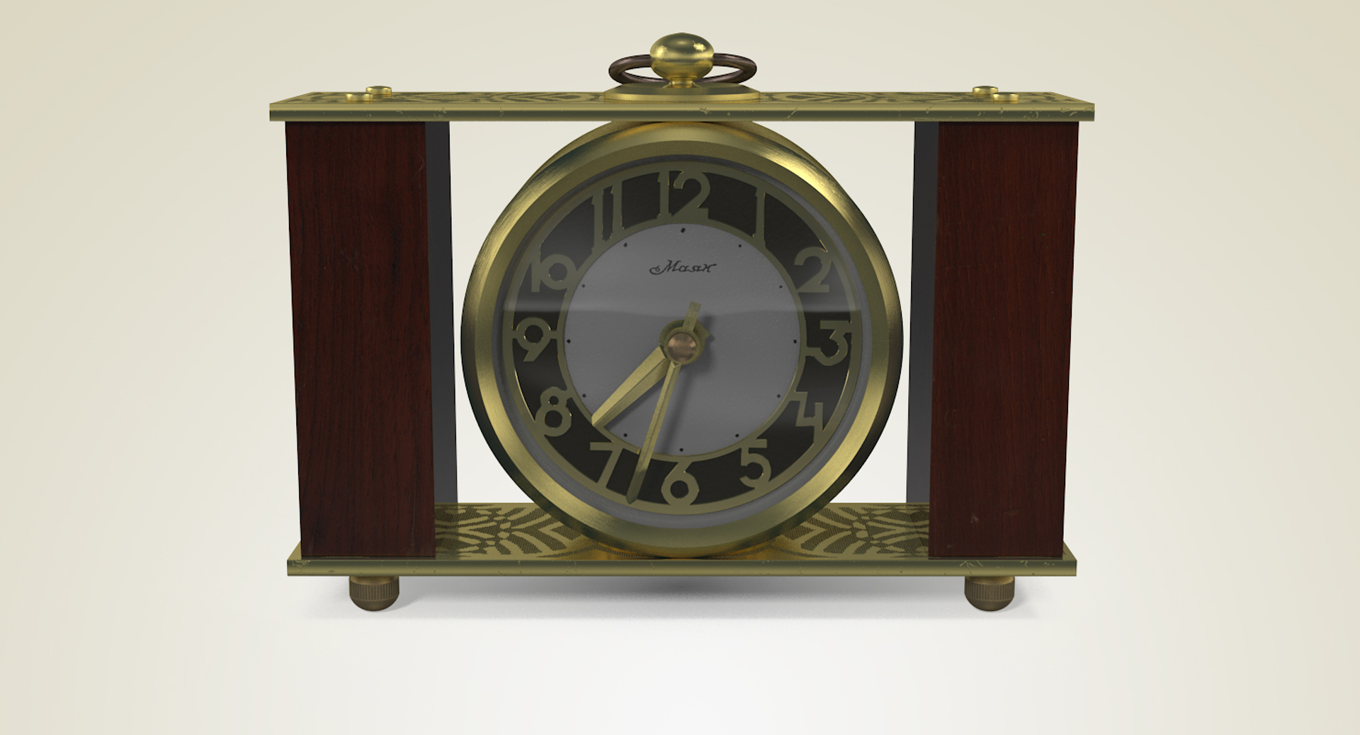 3d Model Soviet Clock