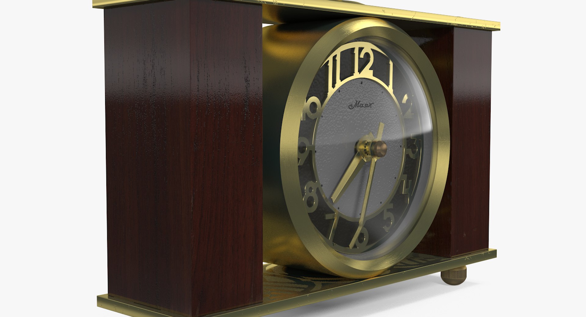 3d Model Soviet Clock
