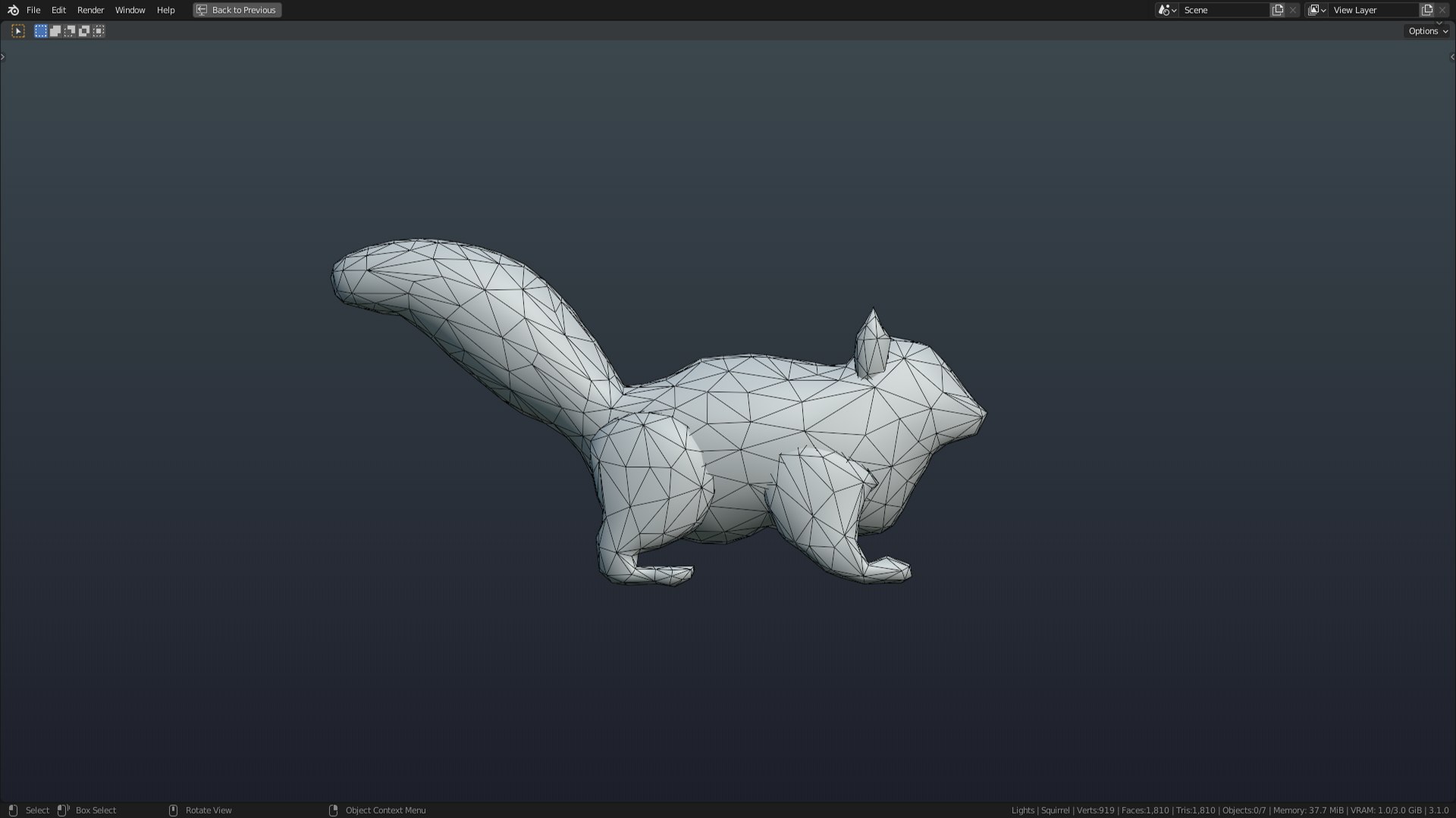 3D Low Poly Squirrel Rigged With Realistic Texture - TurboSquid 1876169