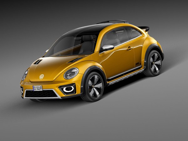3d model 2014 volkswagen beetle