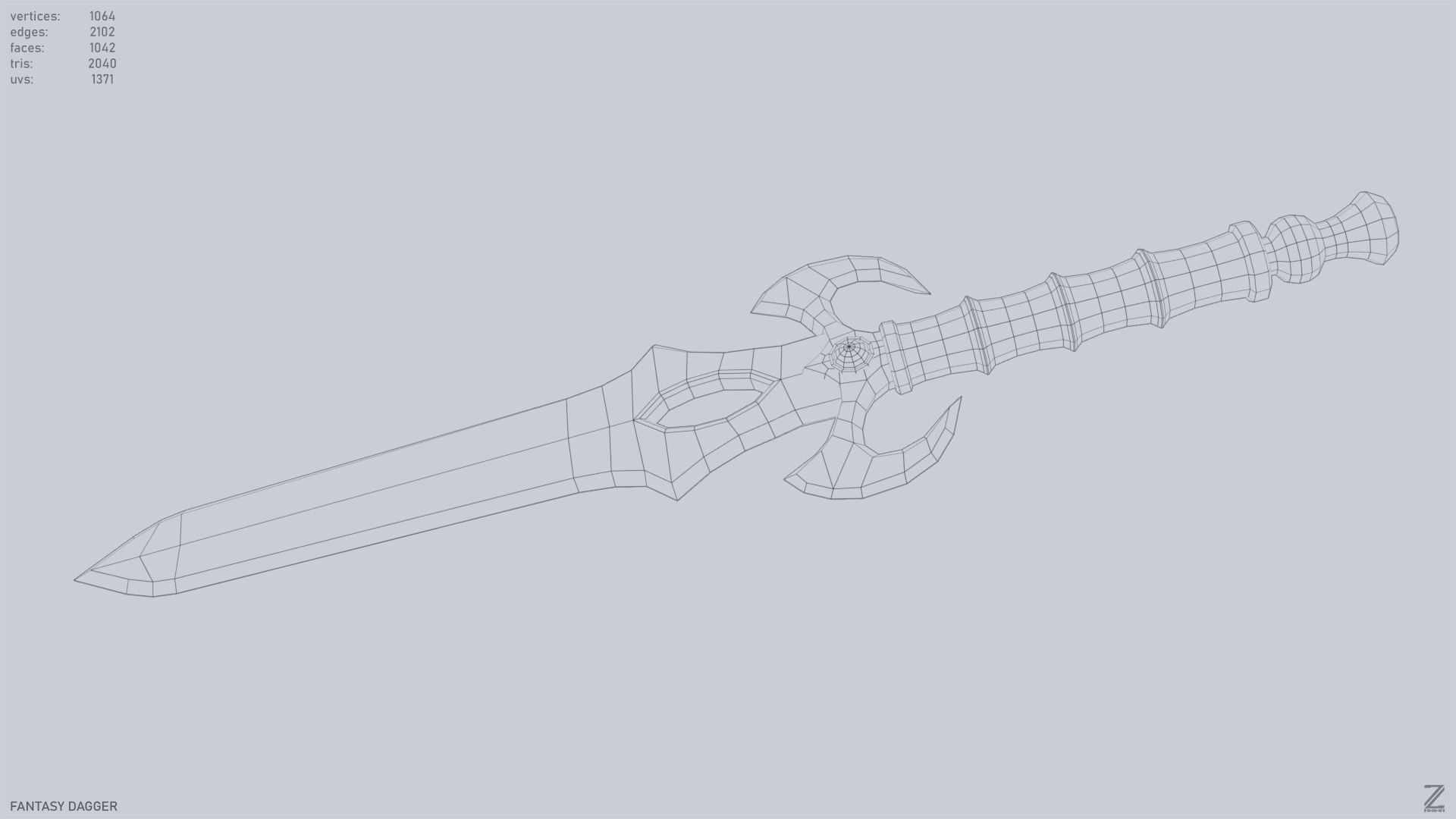 Fantasy Dagger 3D Model - TurboSquid 2230854