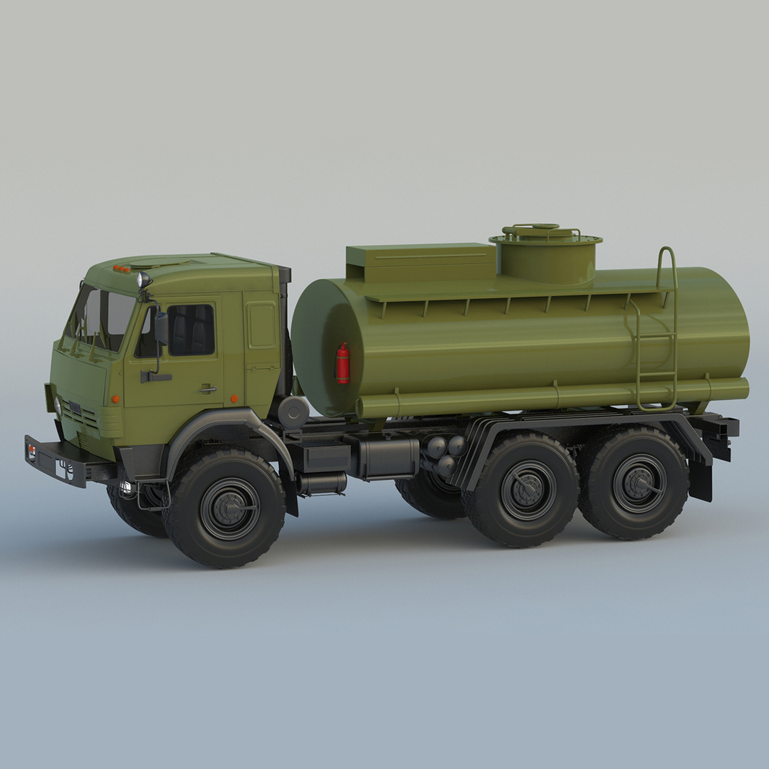 3D Kamaz-5350 Fuel Tanker - TurboSquid 1922049