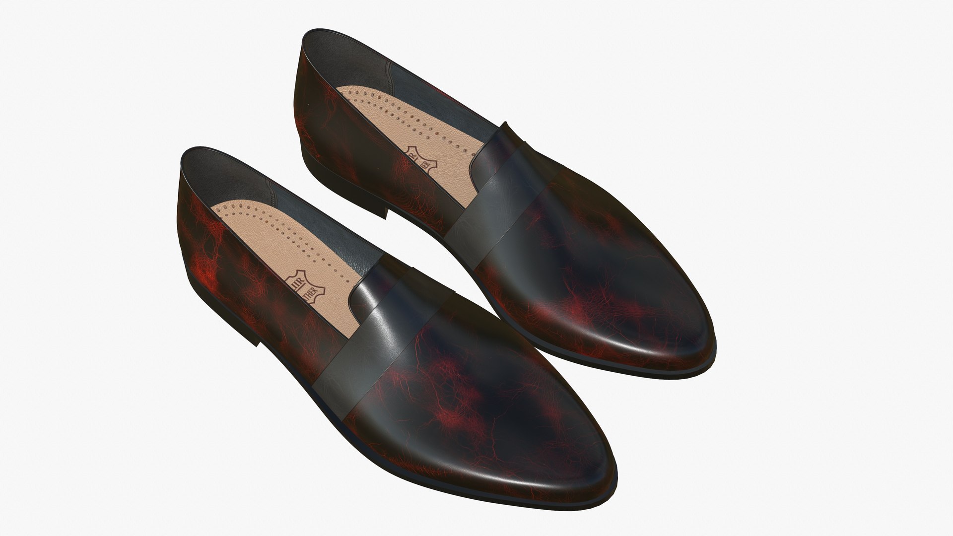 Realistic Leather Shoes Fashion New Design model - TurboSquid 1945851