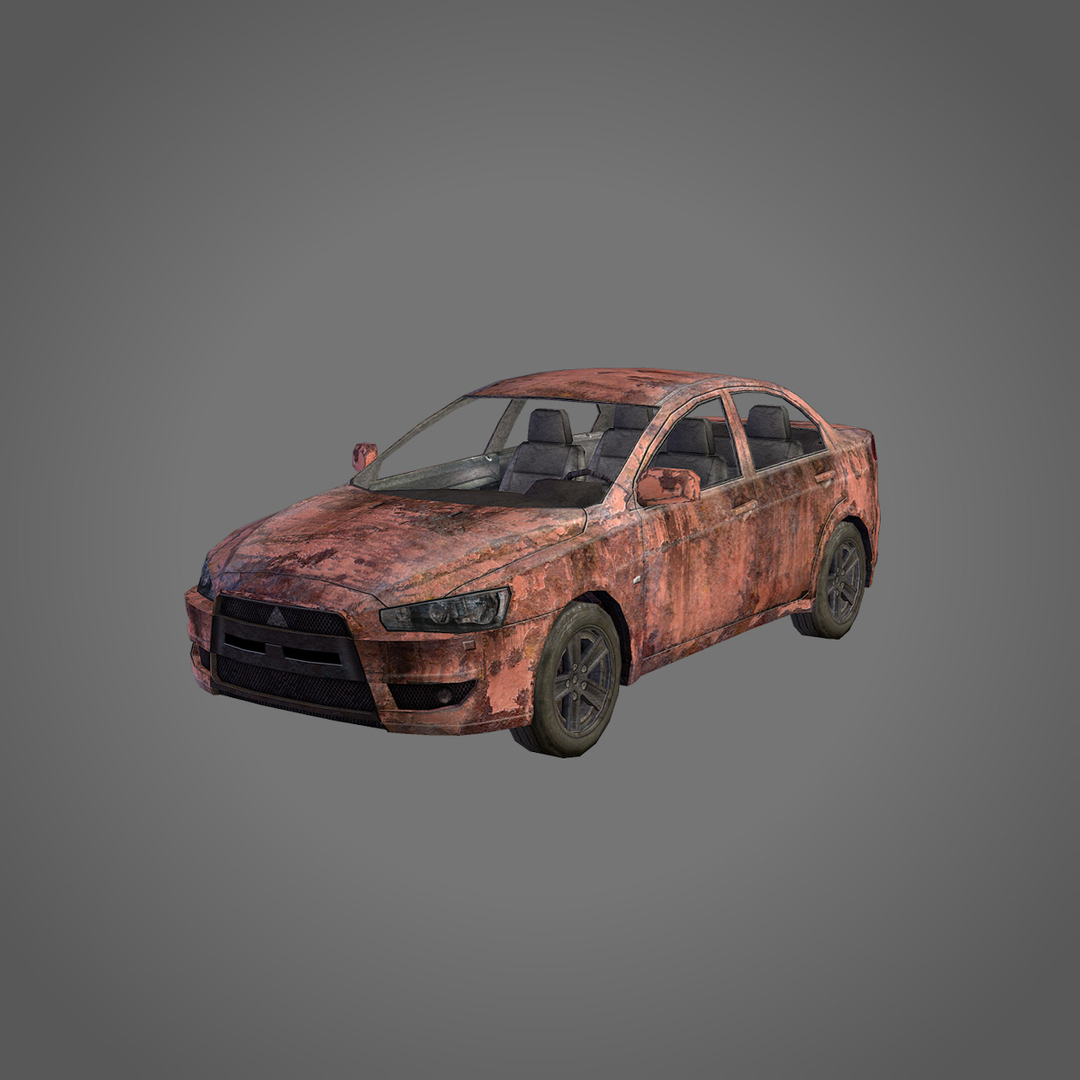 3ds Rusty Mitsubishi Lancer