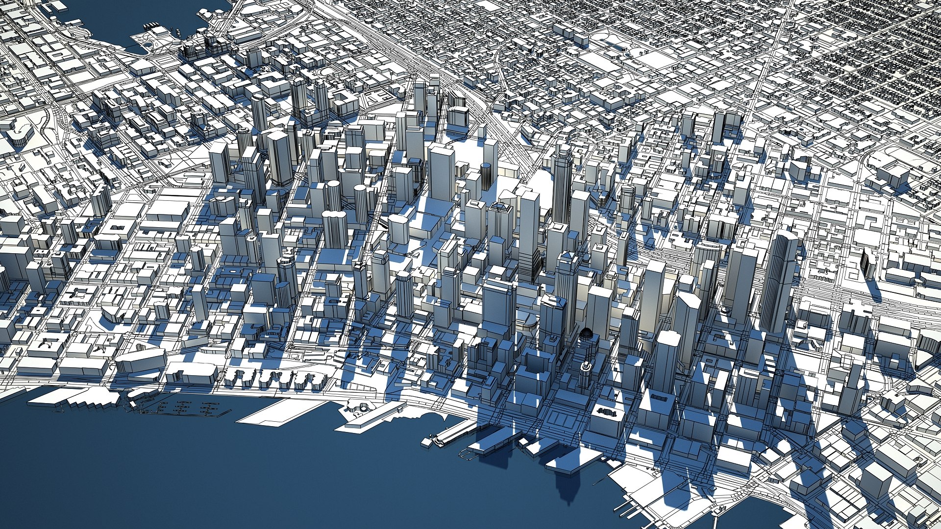 Seattle Skyline Model - TurboSquid 1508265