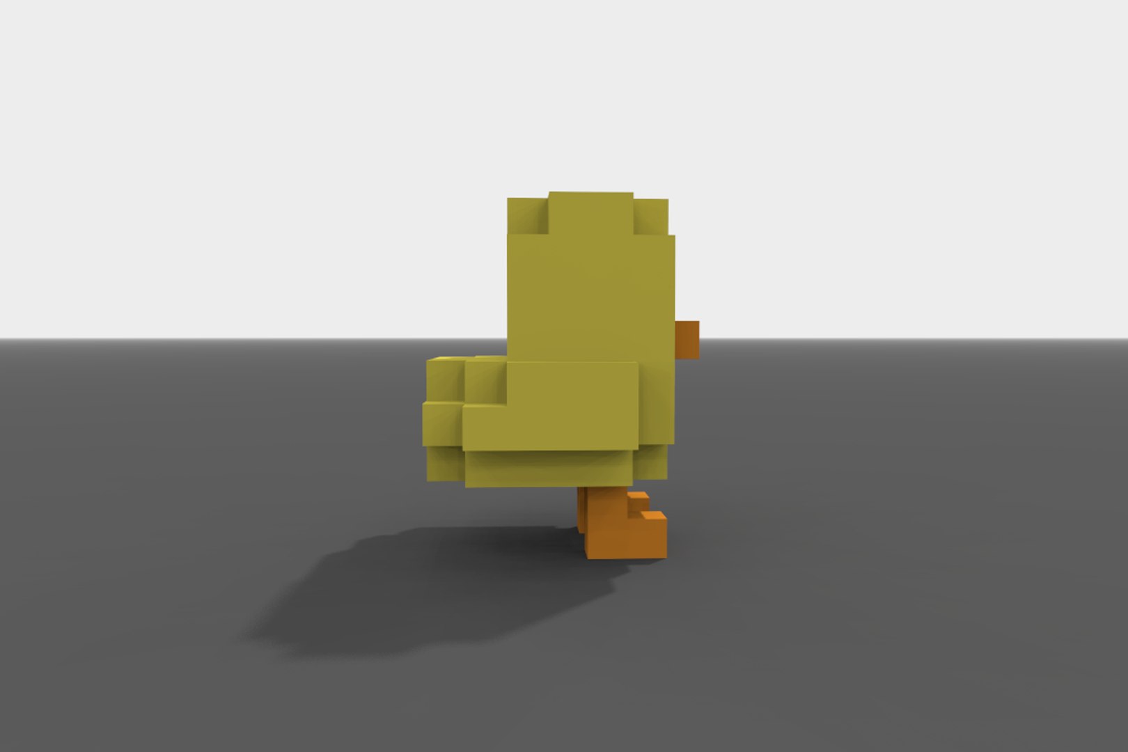 3D Voxel Chick Low-poly - TurboSquid 1191276