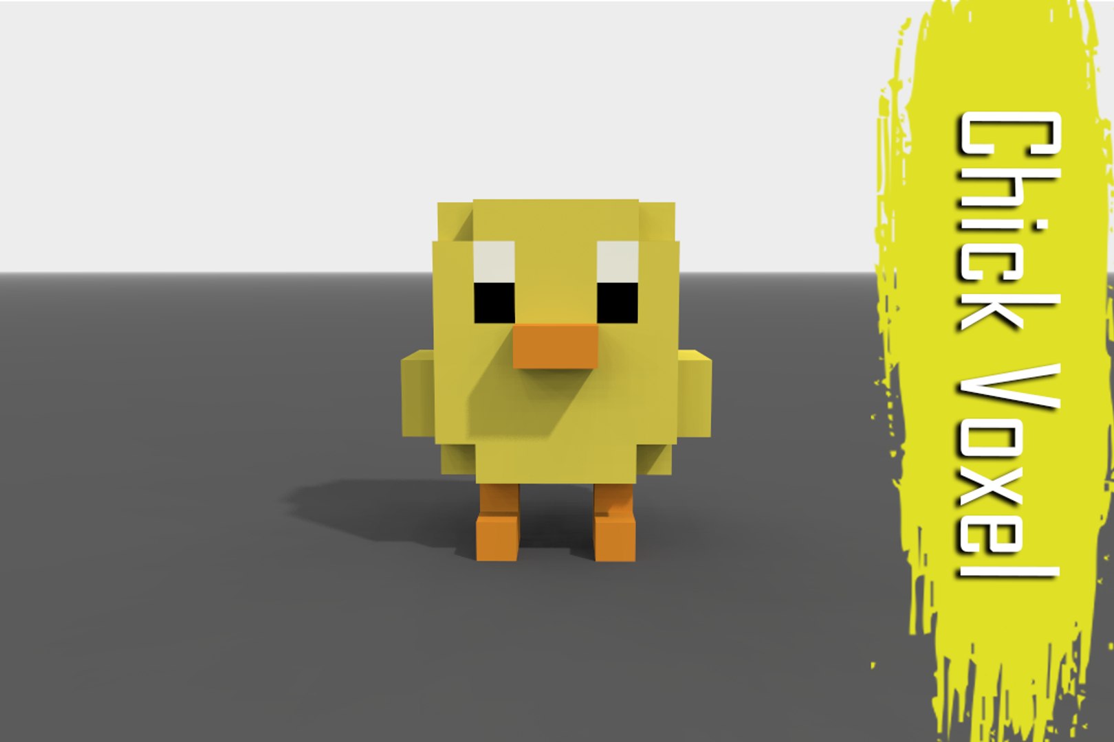 3D Voxel Chick Low-poly - TurboSquid 1191276