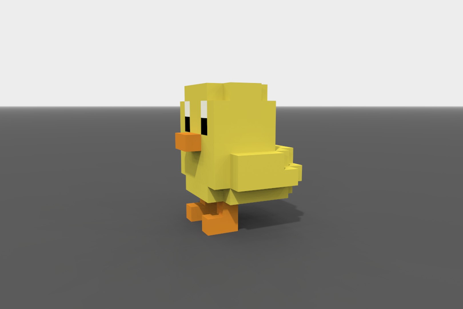 3D Voxel Chick Low-poly - TurboSquid 1191276