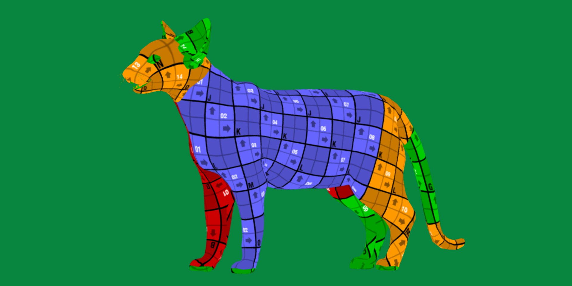 3D Oriental Longhair Cat - TurboSquid 2259710