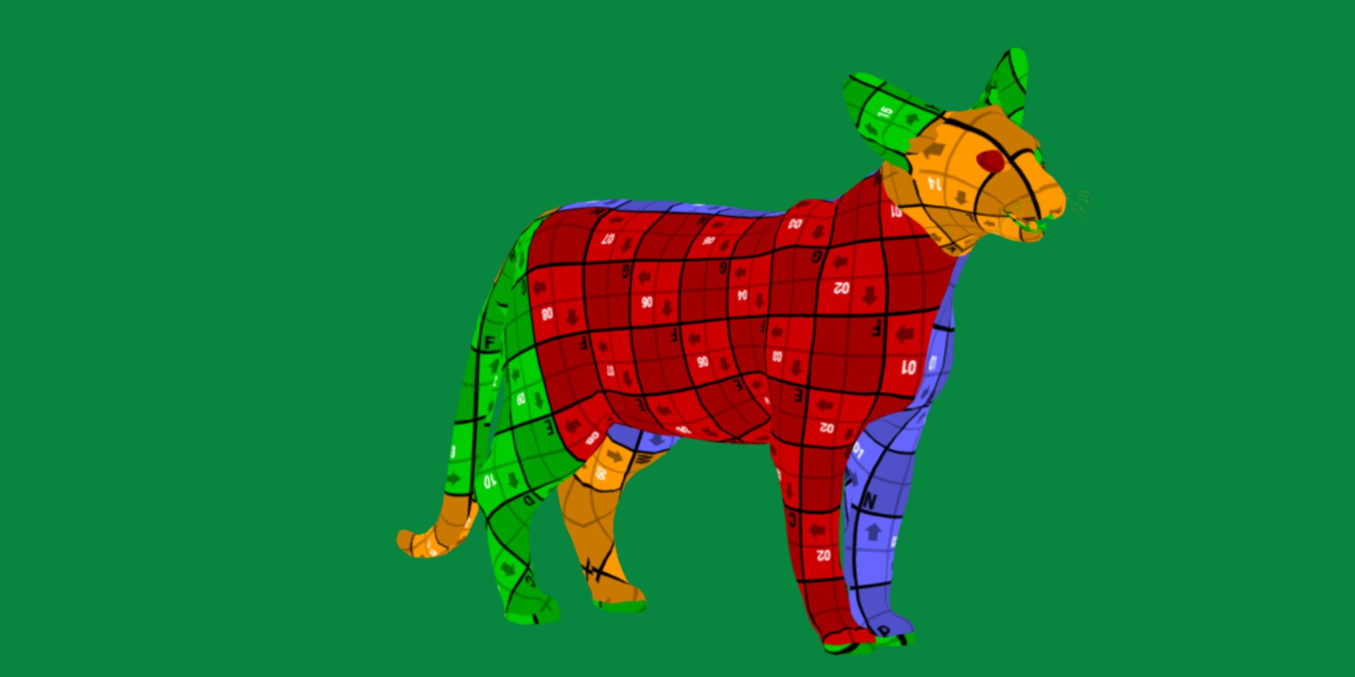 3D Oriental Longhair Cat - TurboSquid 2259710