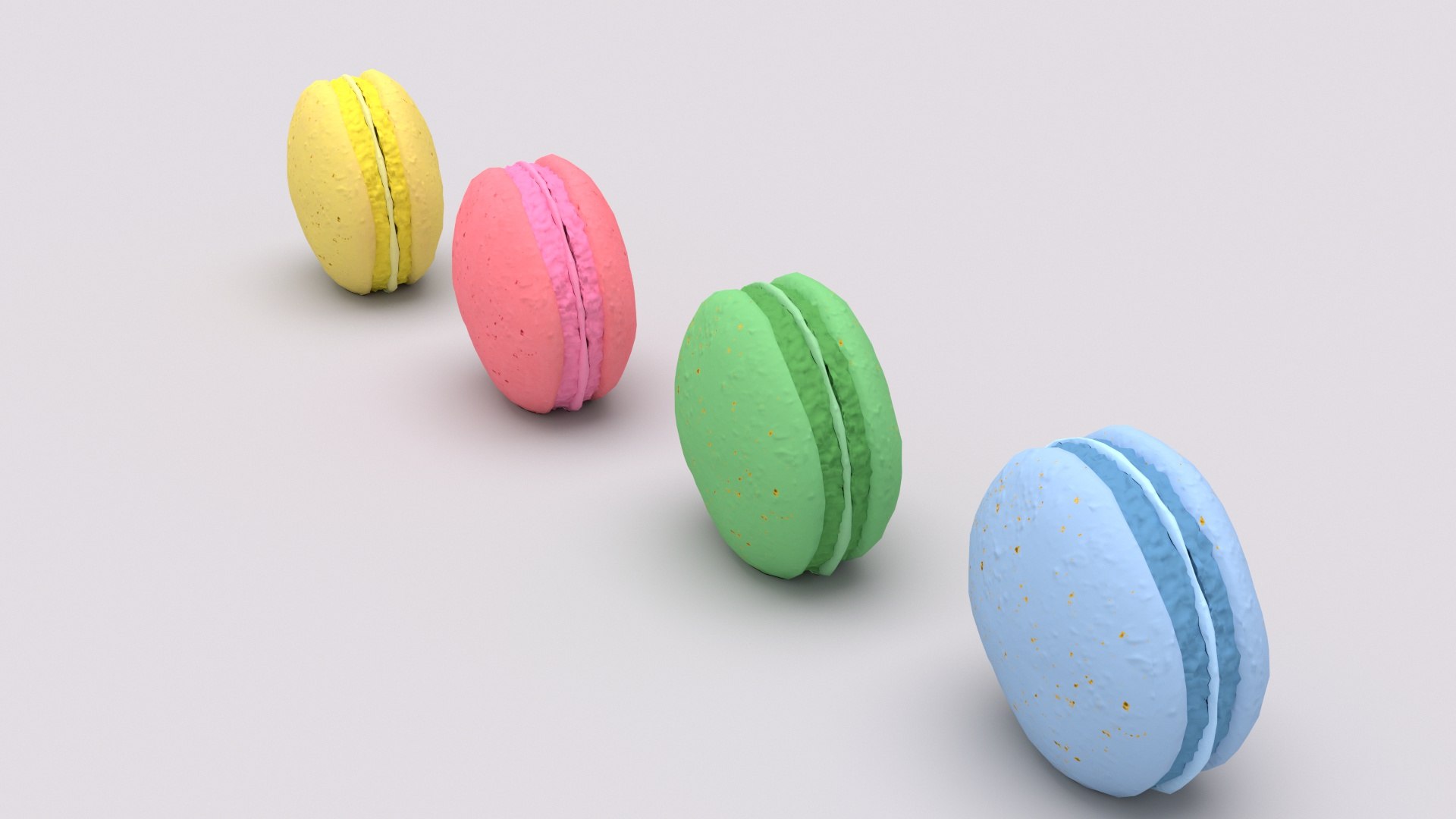 Macarons 3D Model - TurboSquid 1848237