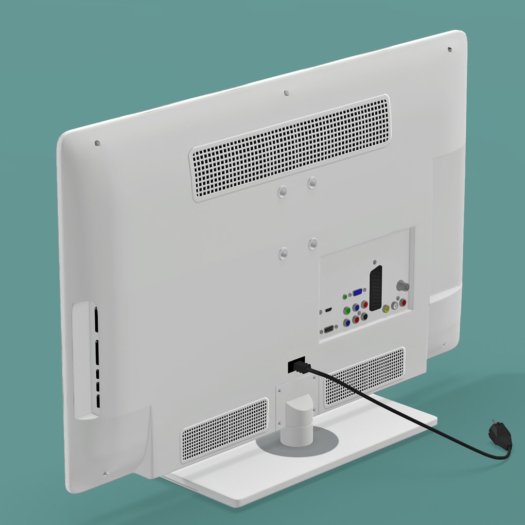 3d Model Tv Sharp Lc-37le320e