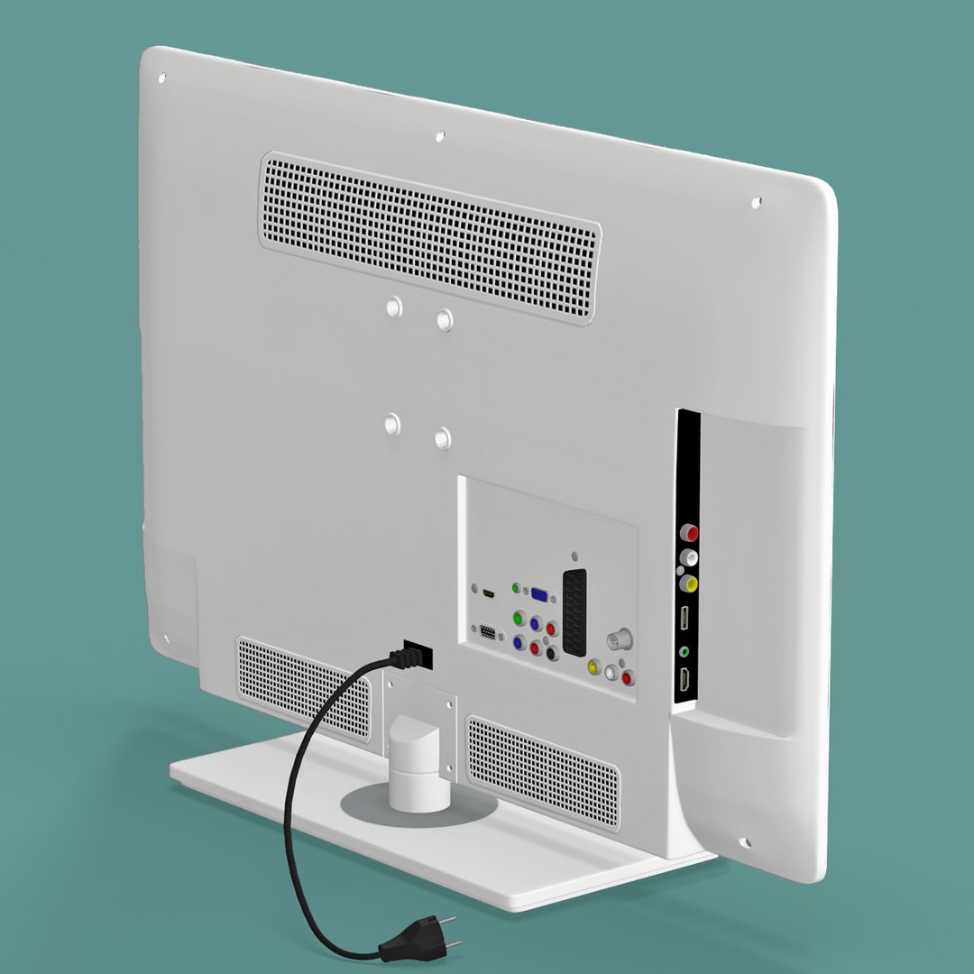 3d Model Tv Sharp Lc-37le320e