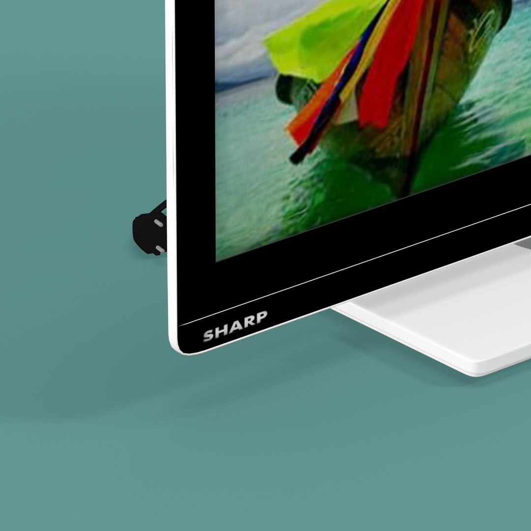 3d Model Tv Sharp Lc-37le320e