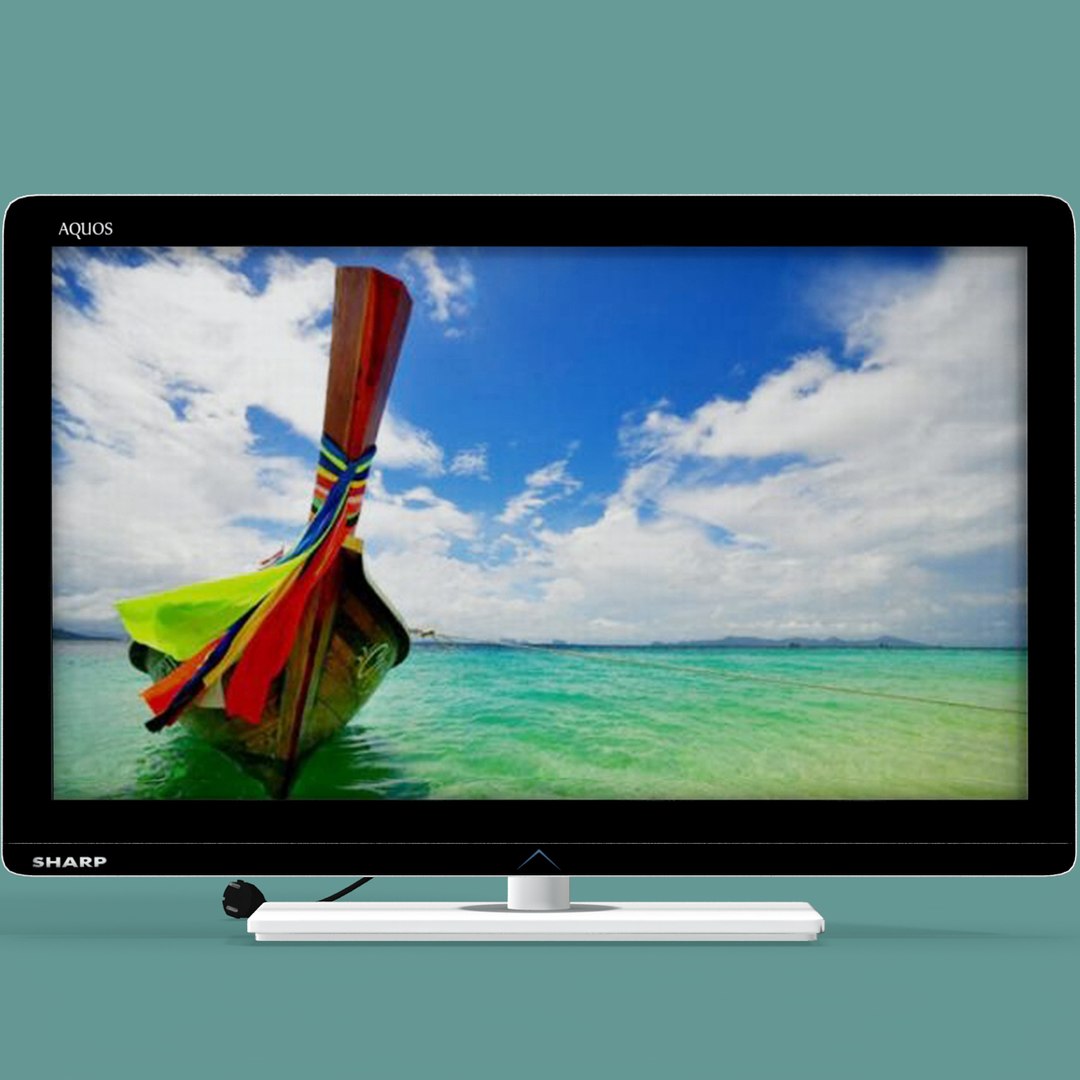 3d model tv sharp lc-37le320e