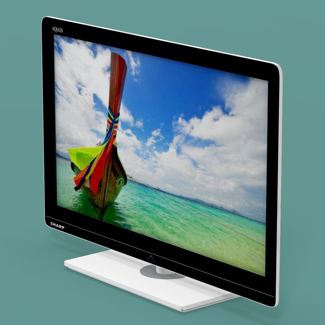 3d Model Tv Sharp Lc-37le320e