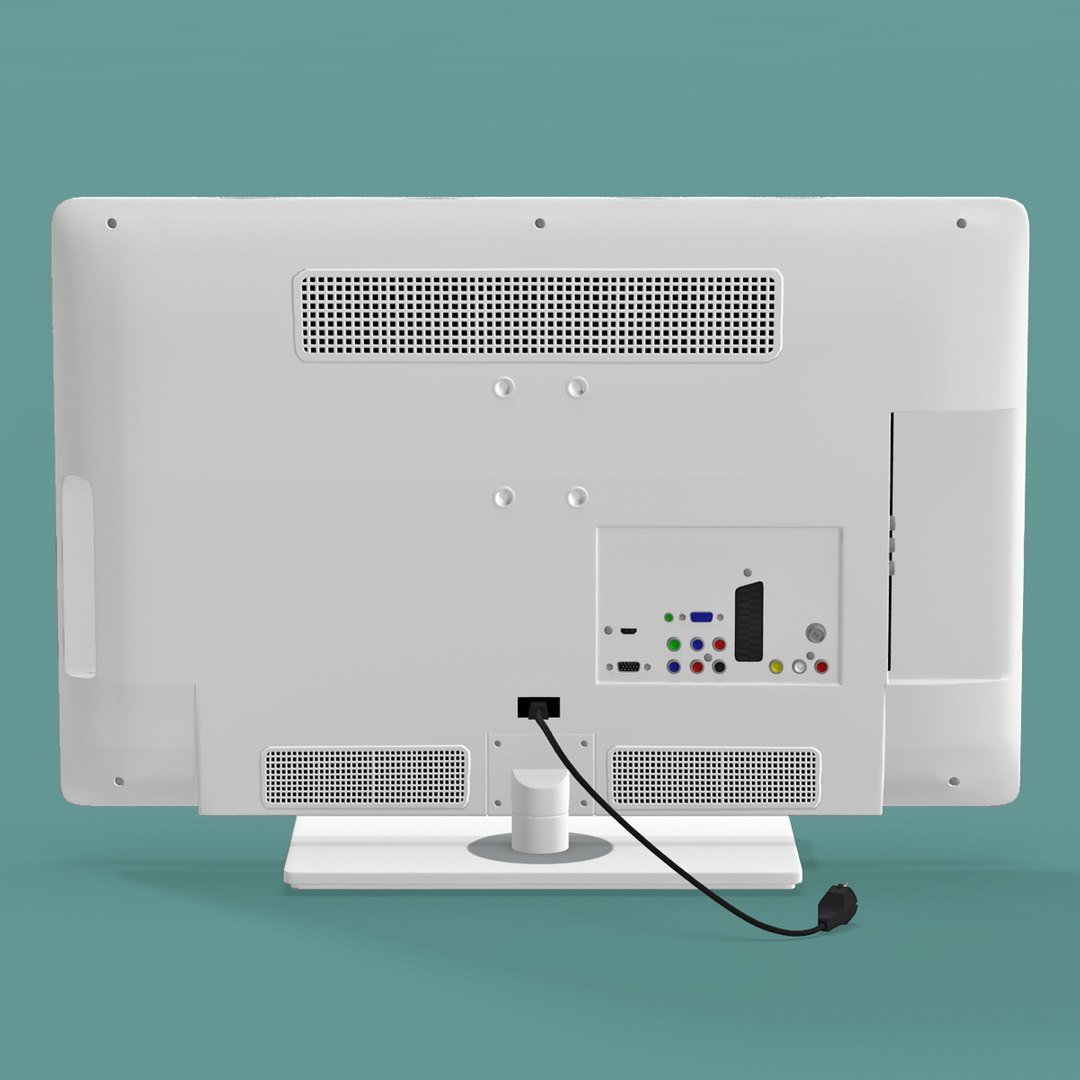 3d Model Tv Sharp Lc-37le320e