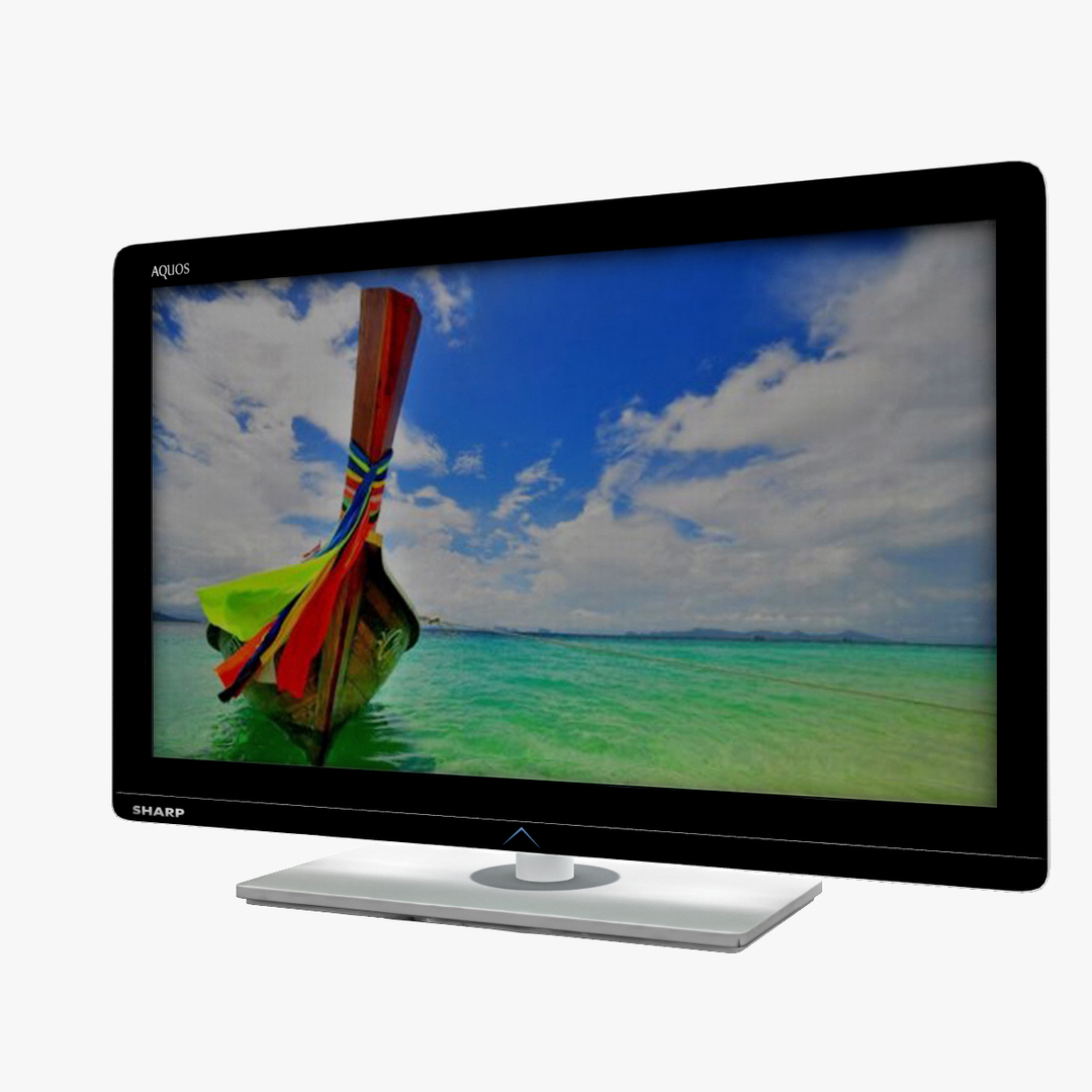3d Model Tv Sharp Lc-37le320e