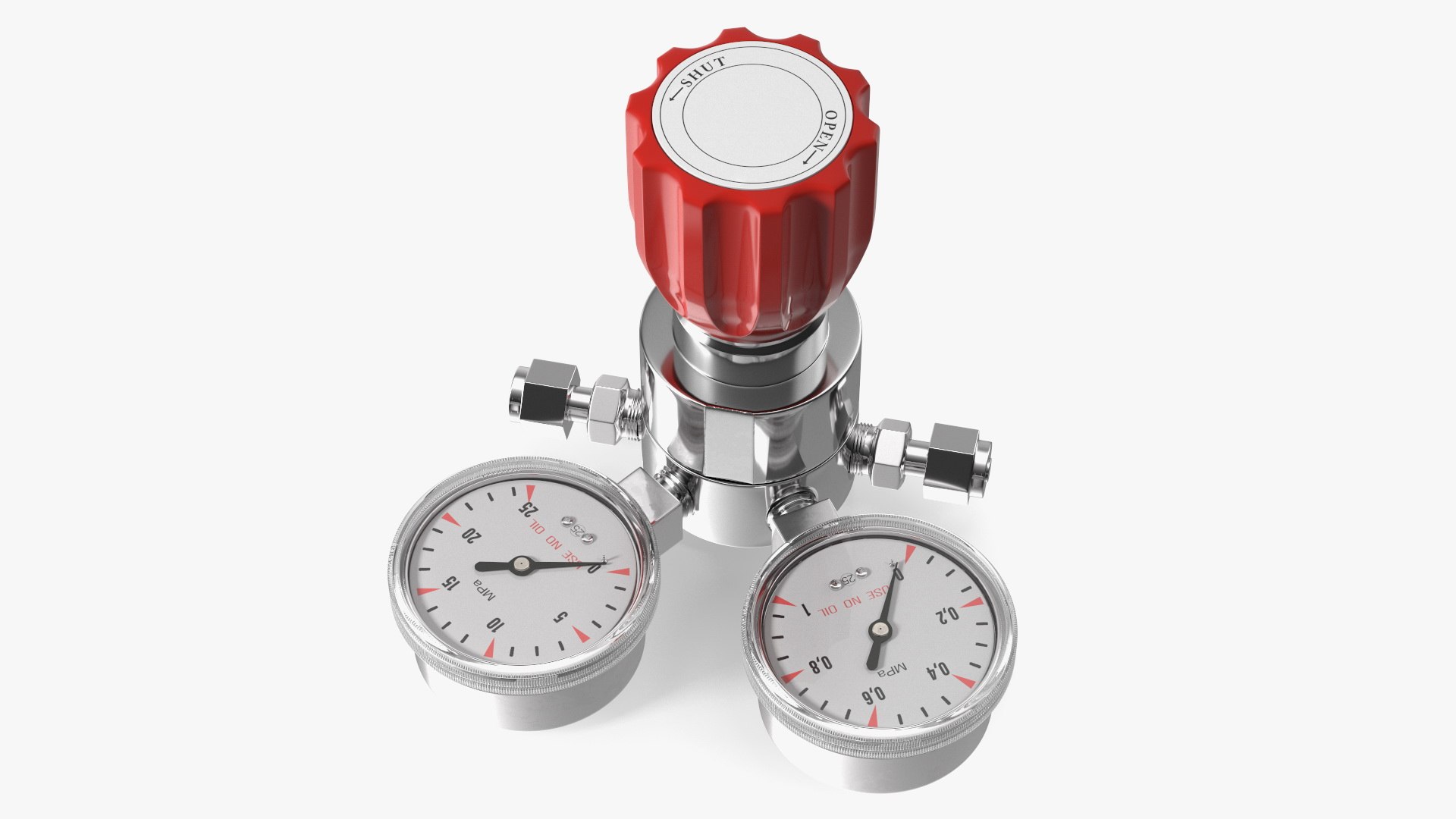 3D model Gas Regulator with Two Gauges - TurboSquid 1956080