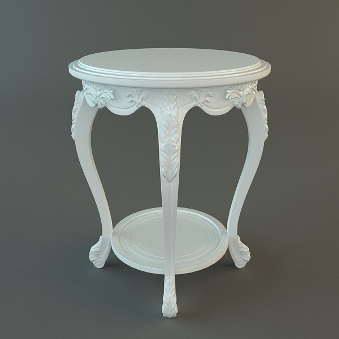Antique Table 3d Model
