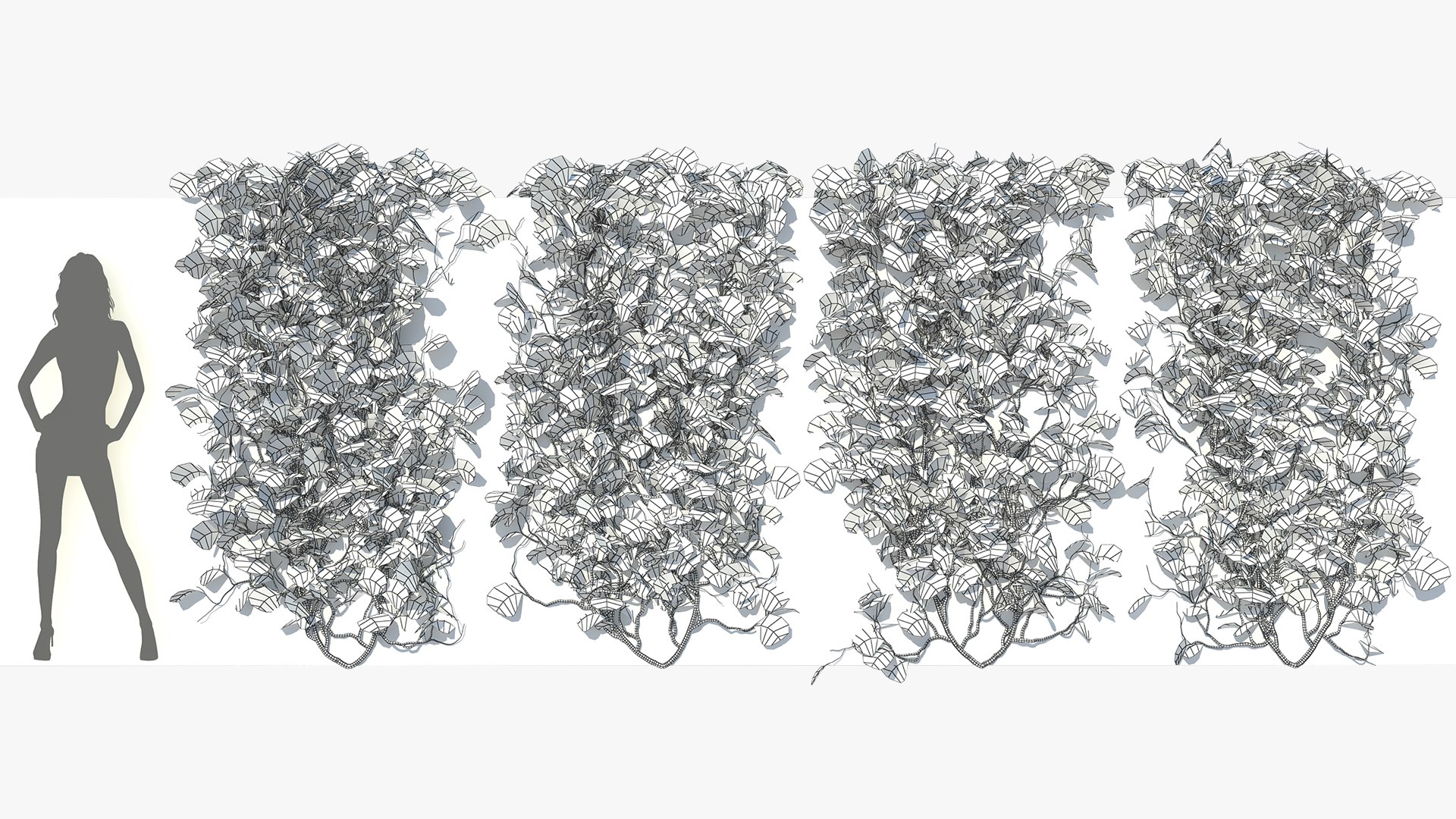 Wall With Ivy H-200 3D Model - TurboSquid 2061576