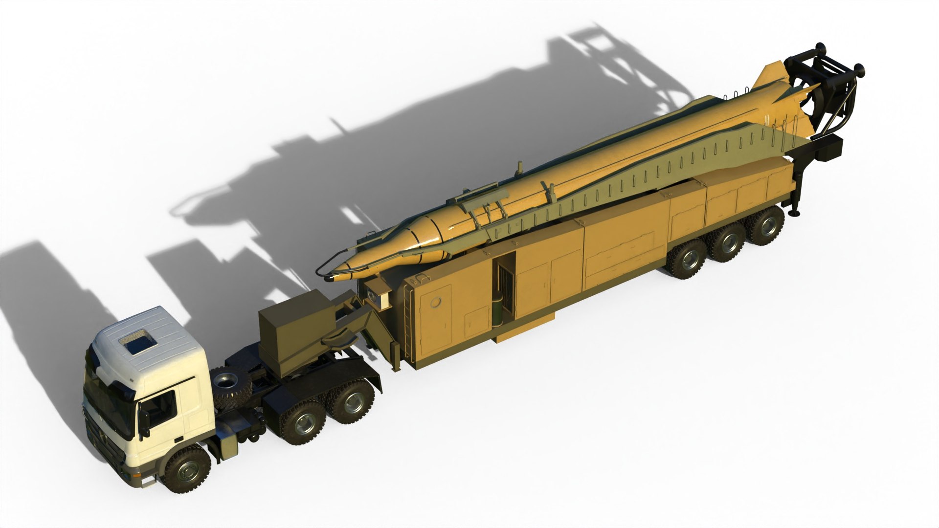 3D Iranian Ghadr Ballistic Missile Model - TurboSquid 2421593