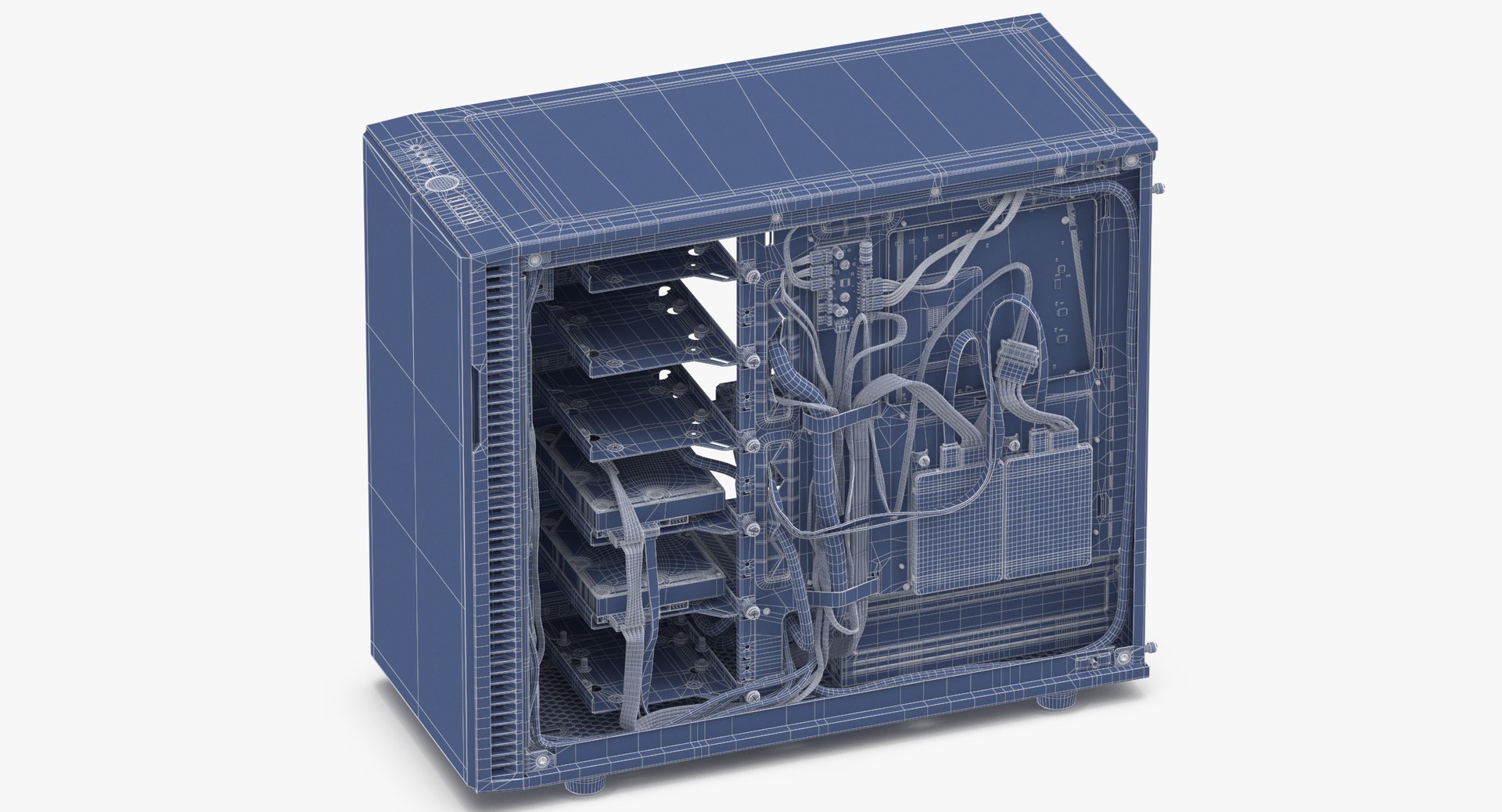 3D Fractal Computer Case Open Model - TurboSquid 1429097