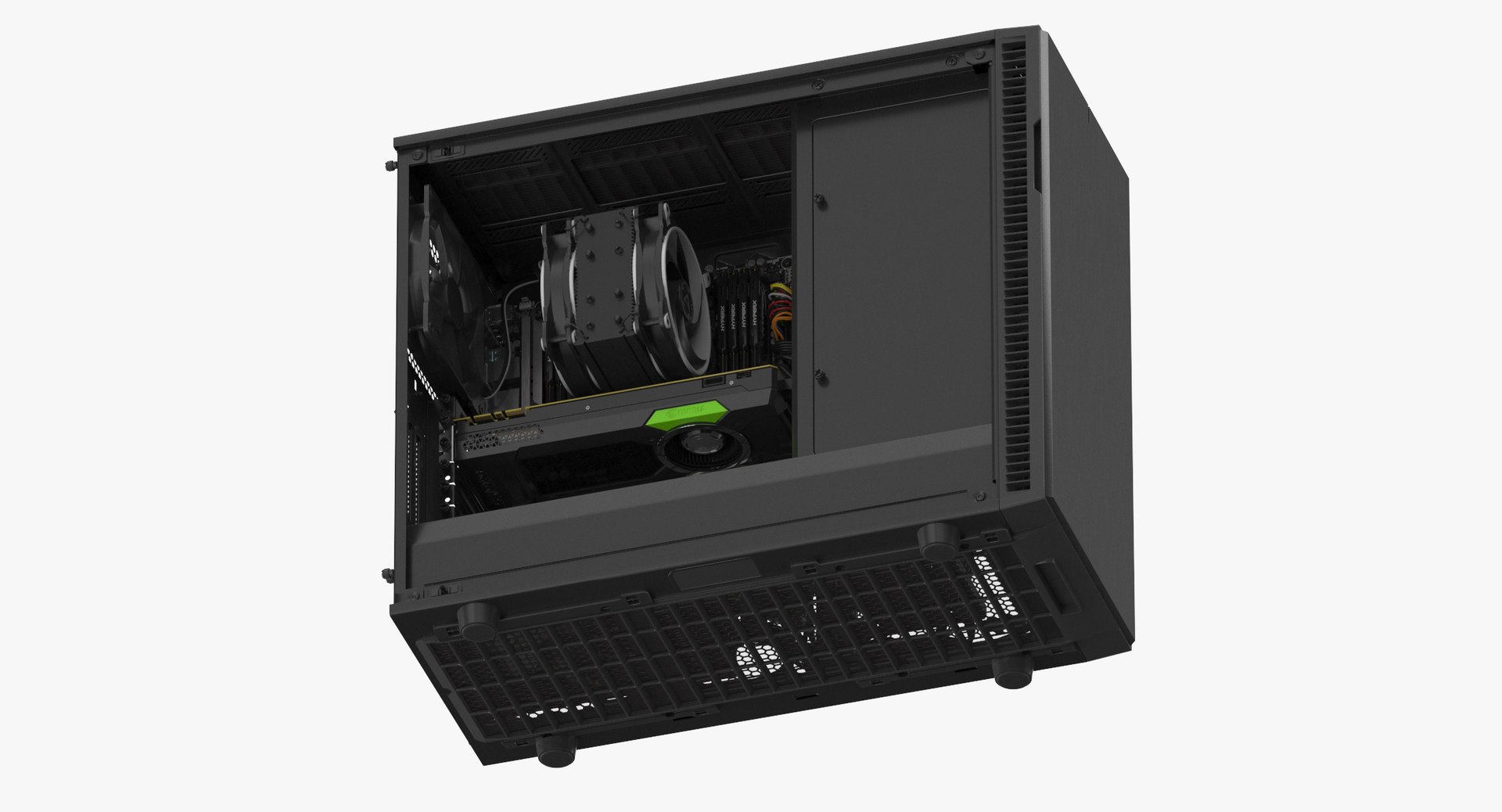 3D Fractal Computer Case Open Model - TurboSquid 1429097