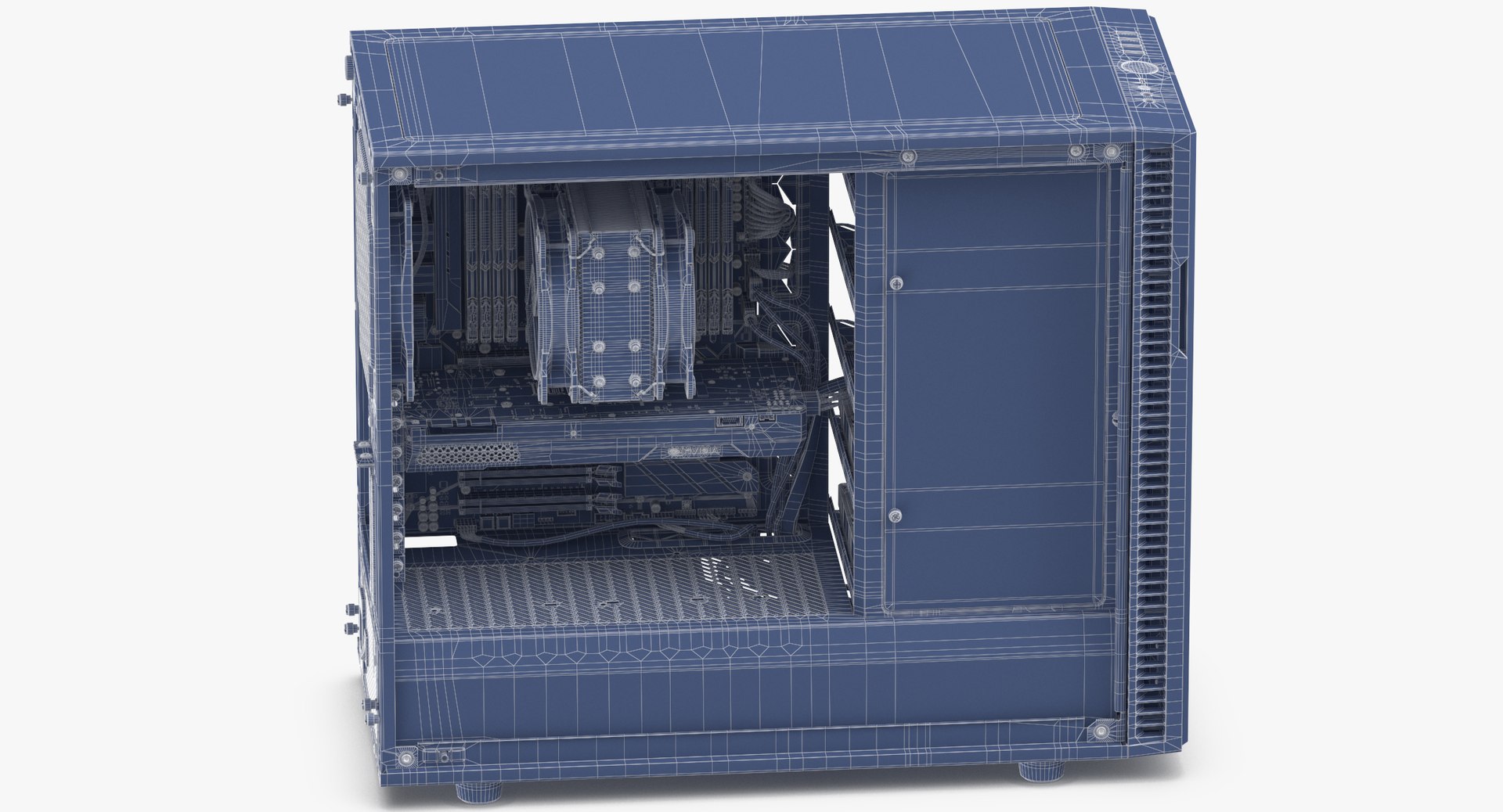 3D Fractal Computer Case Open Model - TurboSquid 1429097