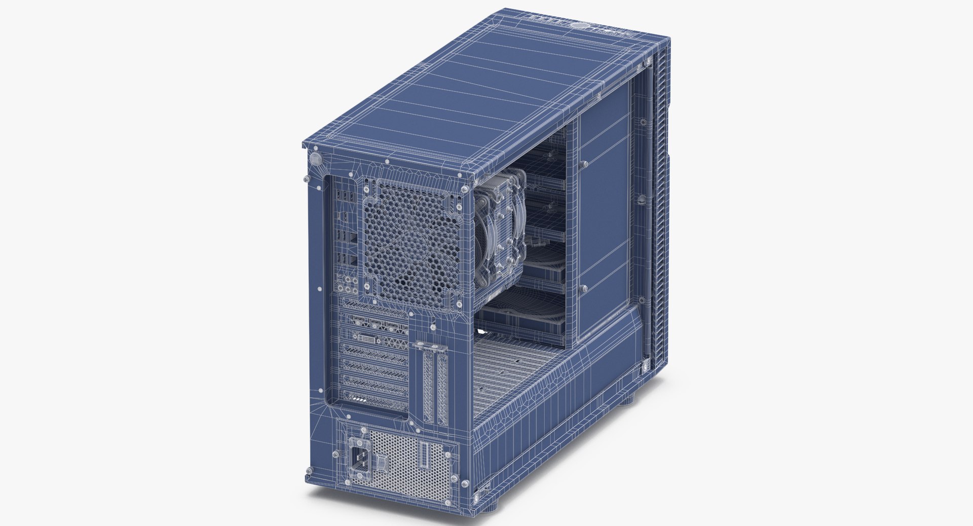 3D Fractal Computer Case Open Model - TurboSquid 1429097