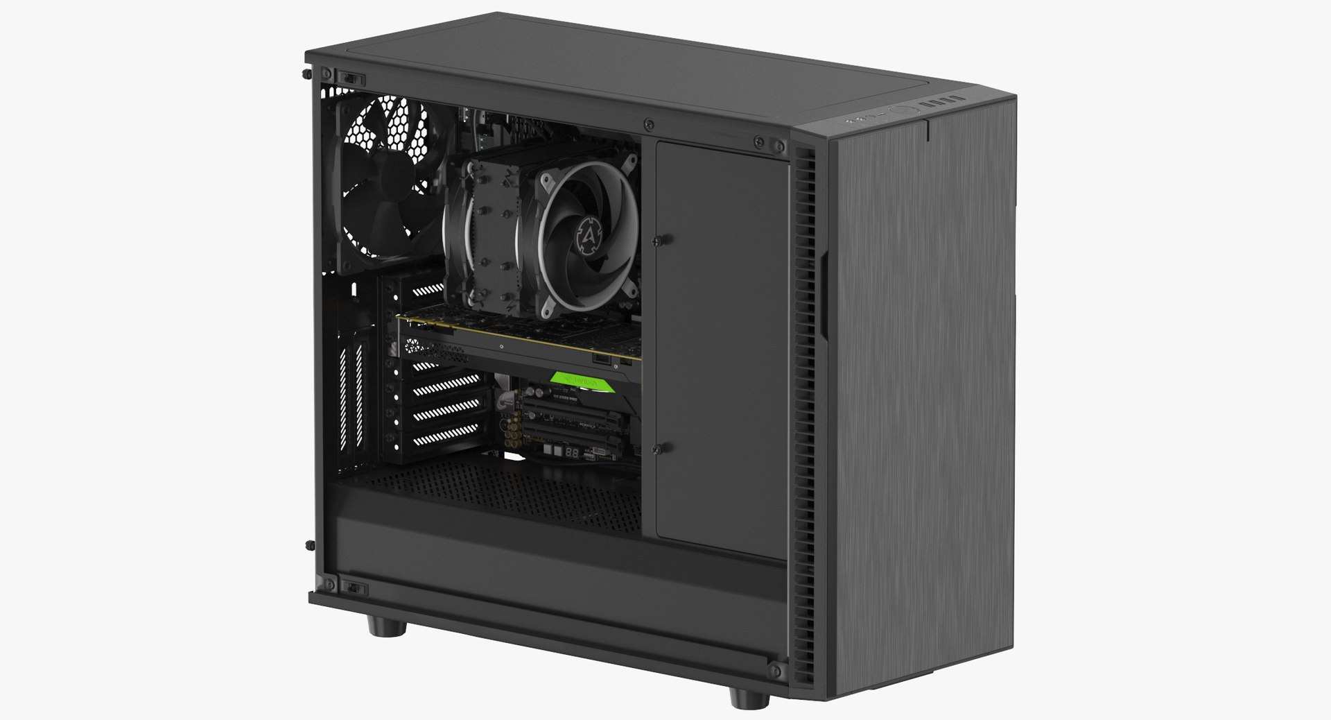 3D Fractal Computer Case Open Model - TurboSquid 1429097
