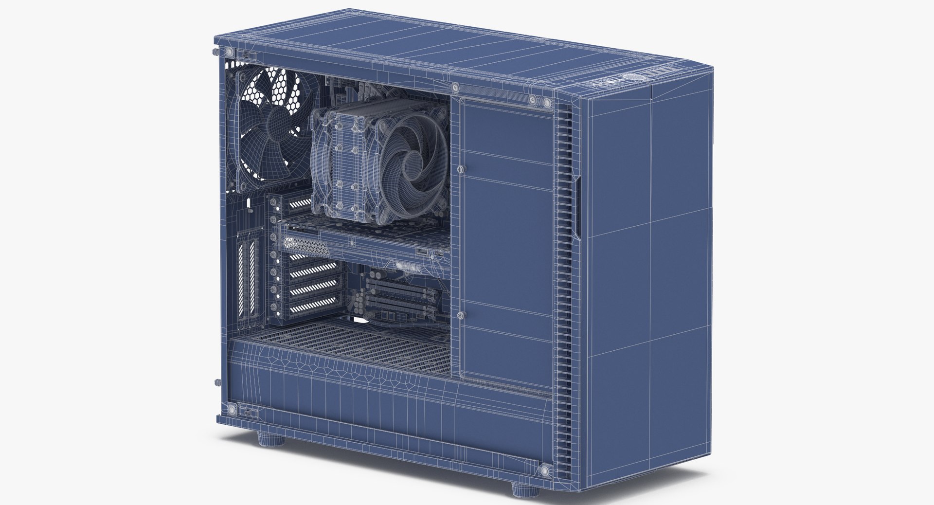 3D Fractal Computer Case Open Model - TurboSquid 1429097