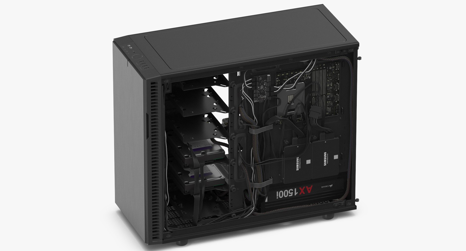 3D Fractal Computer Case Open Model - TurboSquid 1429097