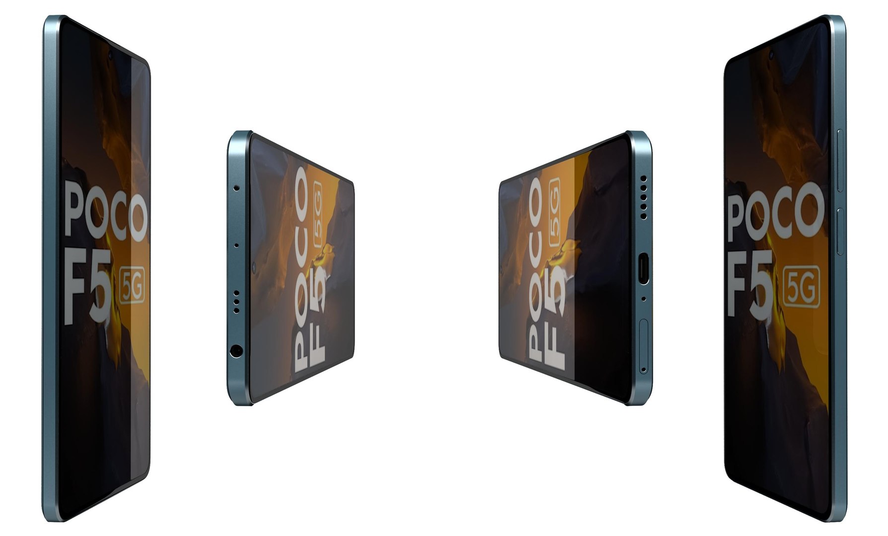 Xiaomi Poco F5 Blue 3D Model - TurboSquid 2082725