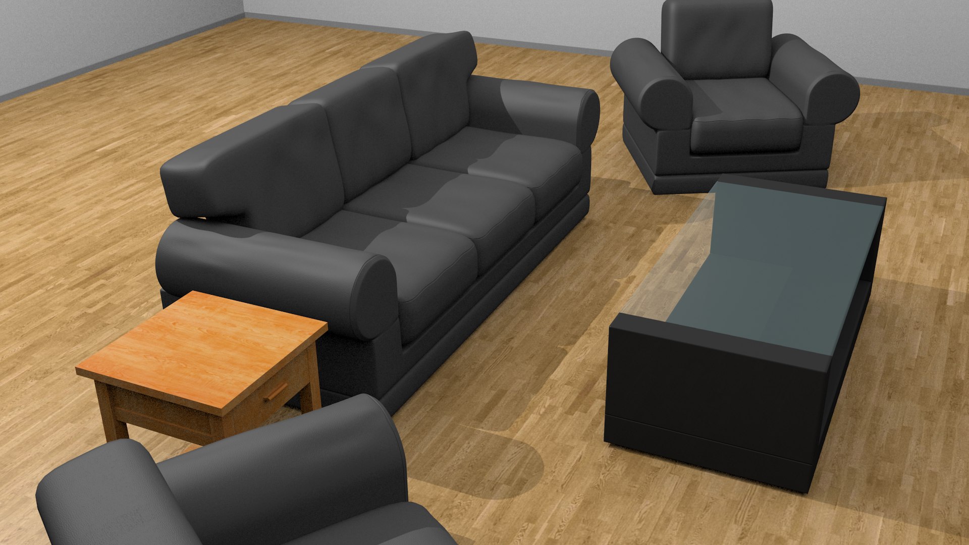 3d Living Room Model