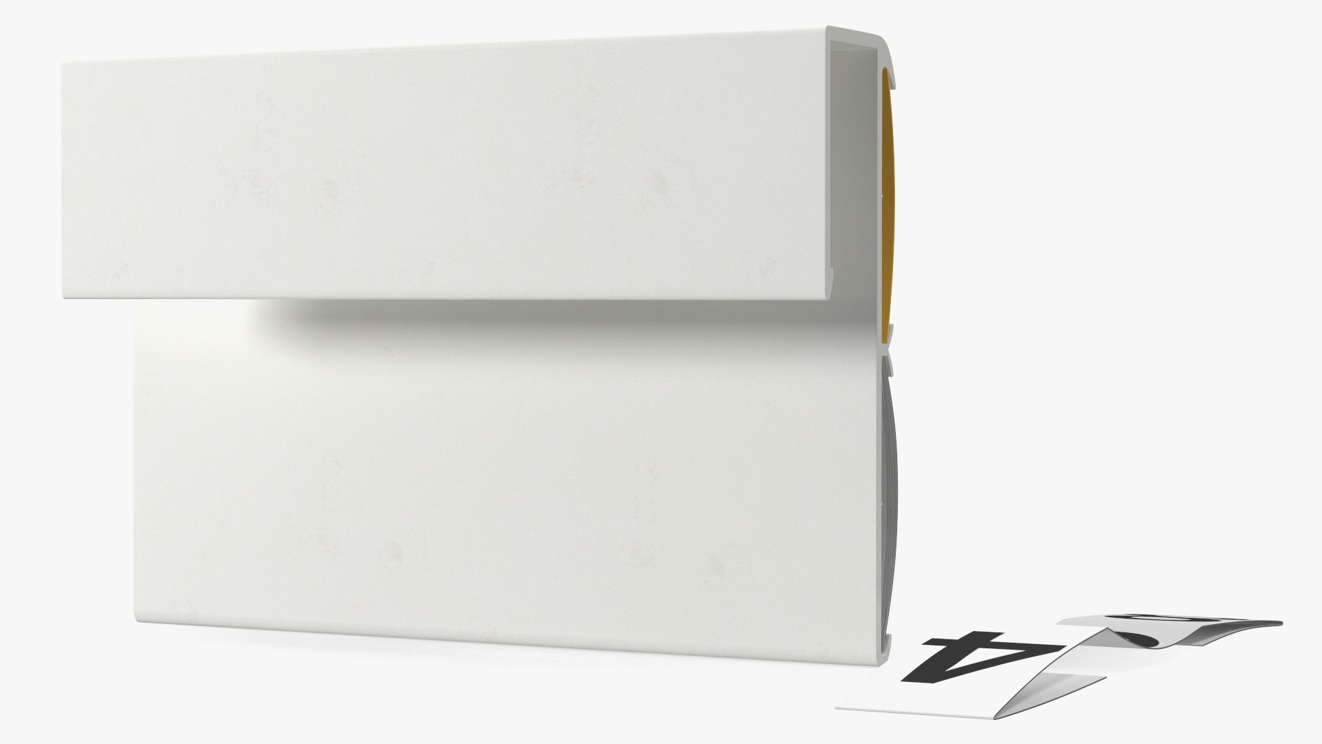 White Plastic Price Tag With Erasable Display 3D Model - TurboSquid 1908722