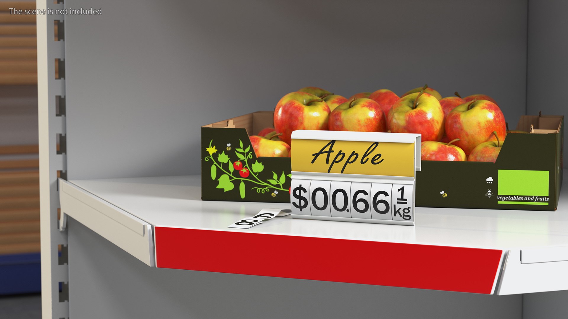 White Plastic Price Tag With Erasable Display 3D Model - TurboSquid 1908722