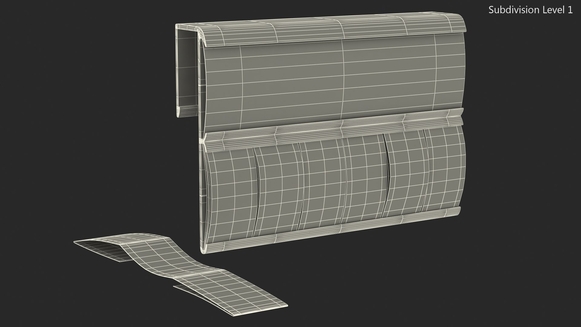 White Plastic Price Tag With Erasable Display 3D Model - TurboSquid 1908722