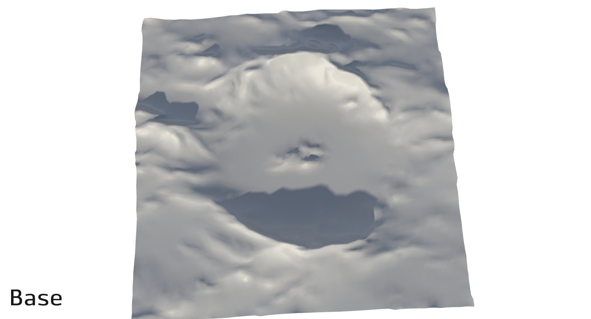 3D model impact crater v2 - TurboSquid 1242665