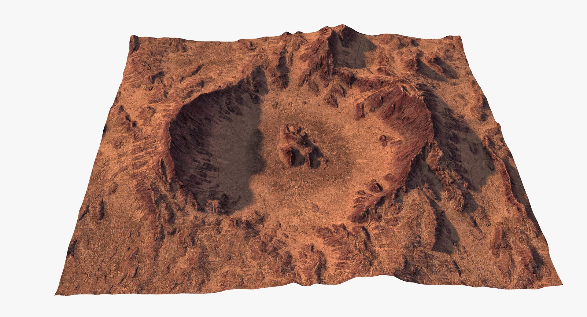 3D Model Impact Crater V2 - TurboSquid 1242665