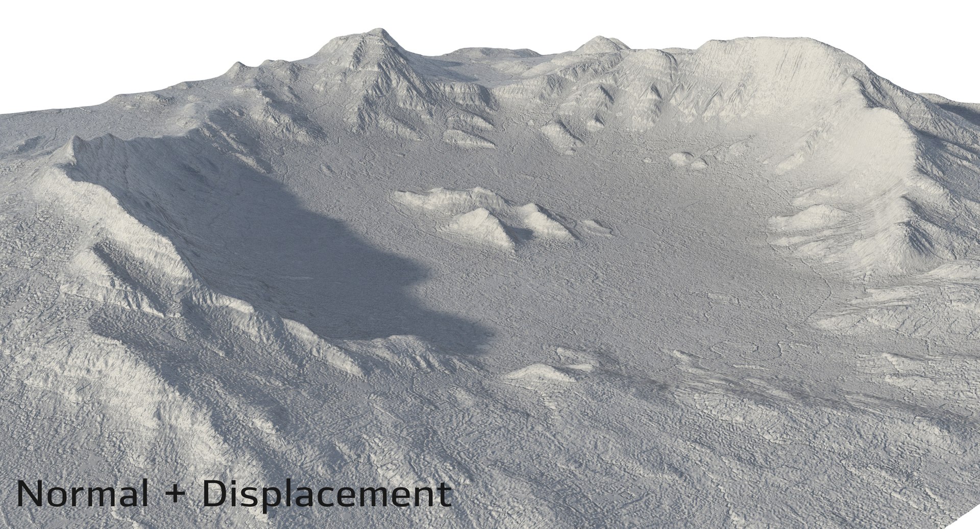 3D model impact crater v2 - TurboSquid 1242665