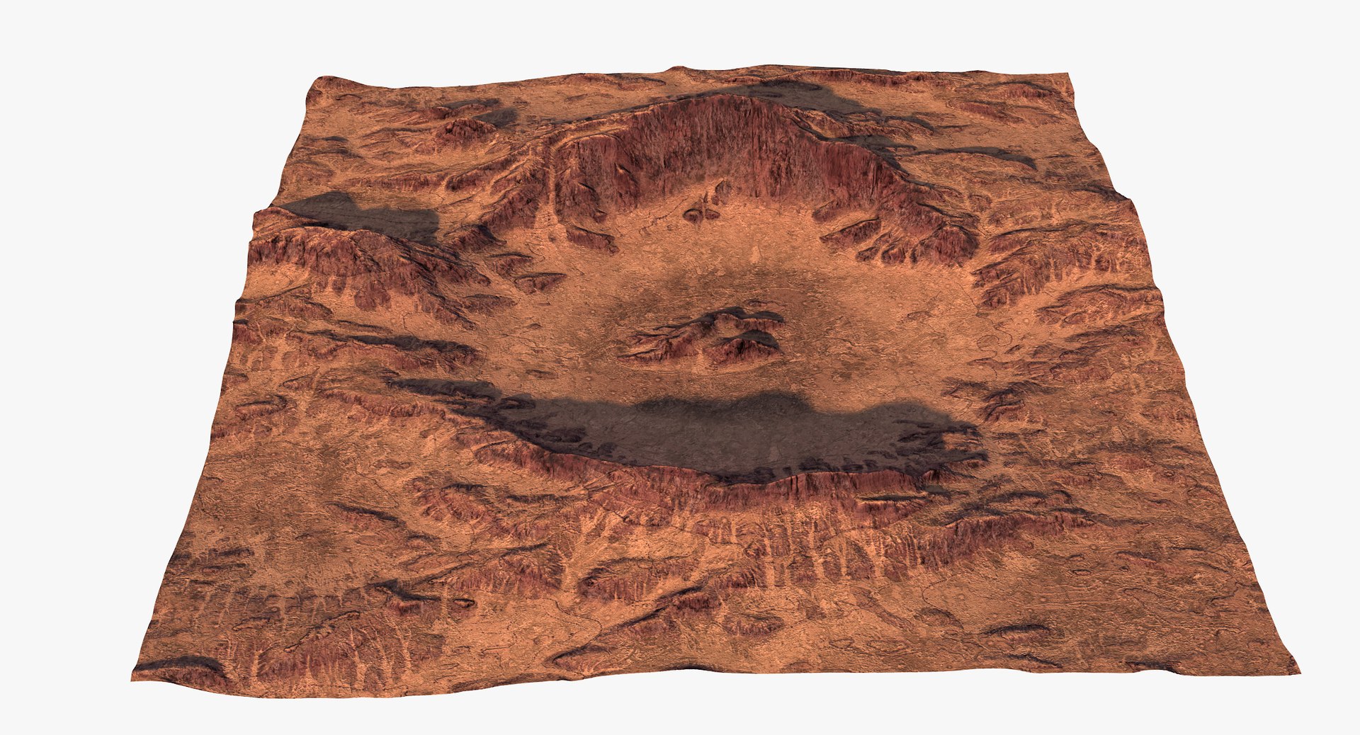 3D Model Impact Crater V2 - TurboSquid 1242665