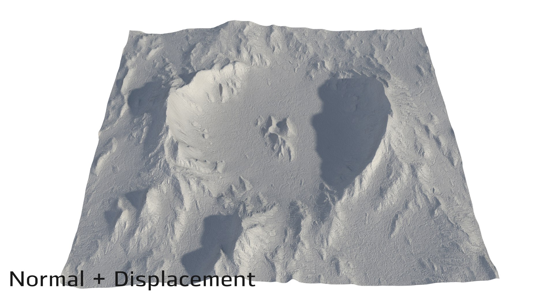 3D model impact crater v2 - TurboSquid 1242665