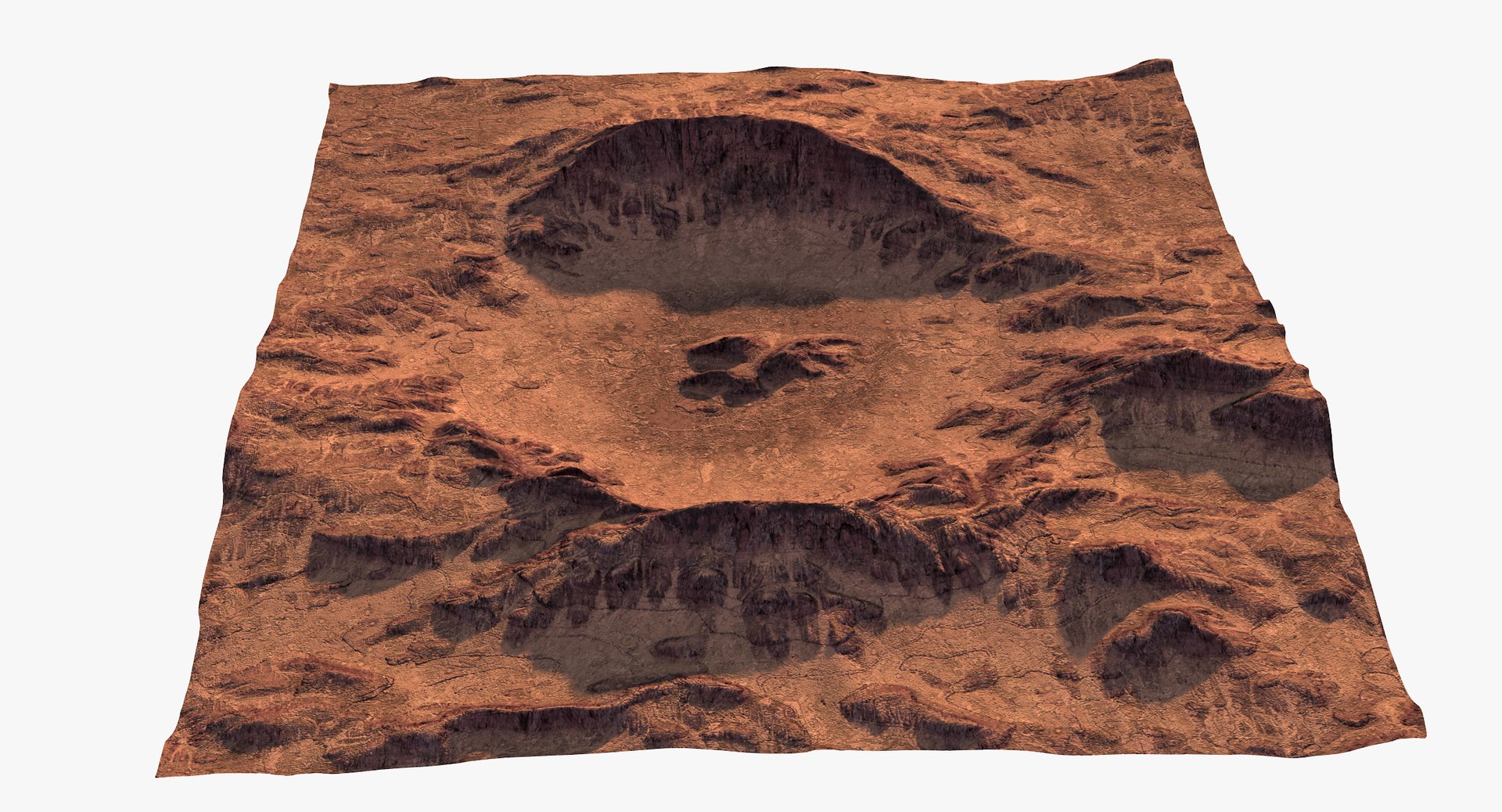 3D Model Impact Crater V2 - TurboSquid 1242665
