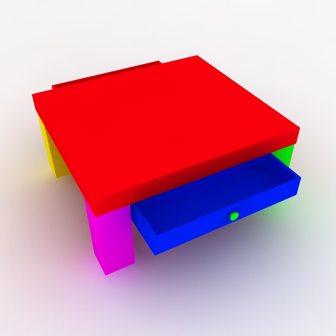 Kids Table 2008 3d Model