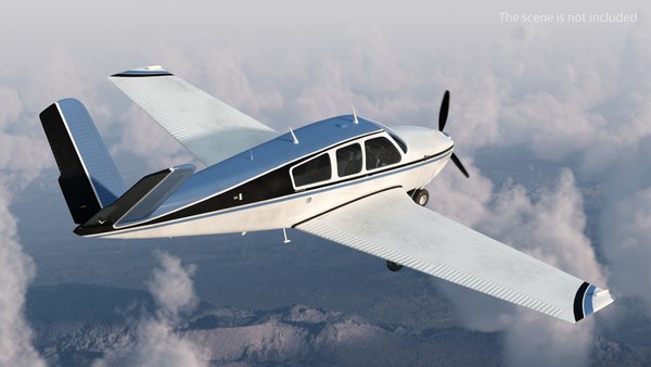 3D civil utility aircraft v model - TurboSquid 1602272